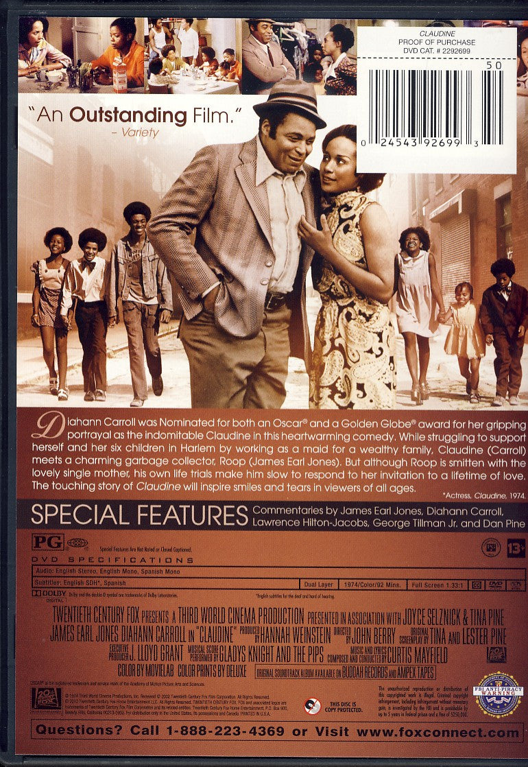 Claudine on DVD Movie