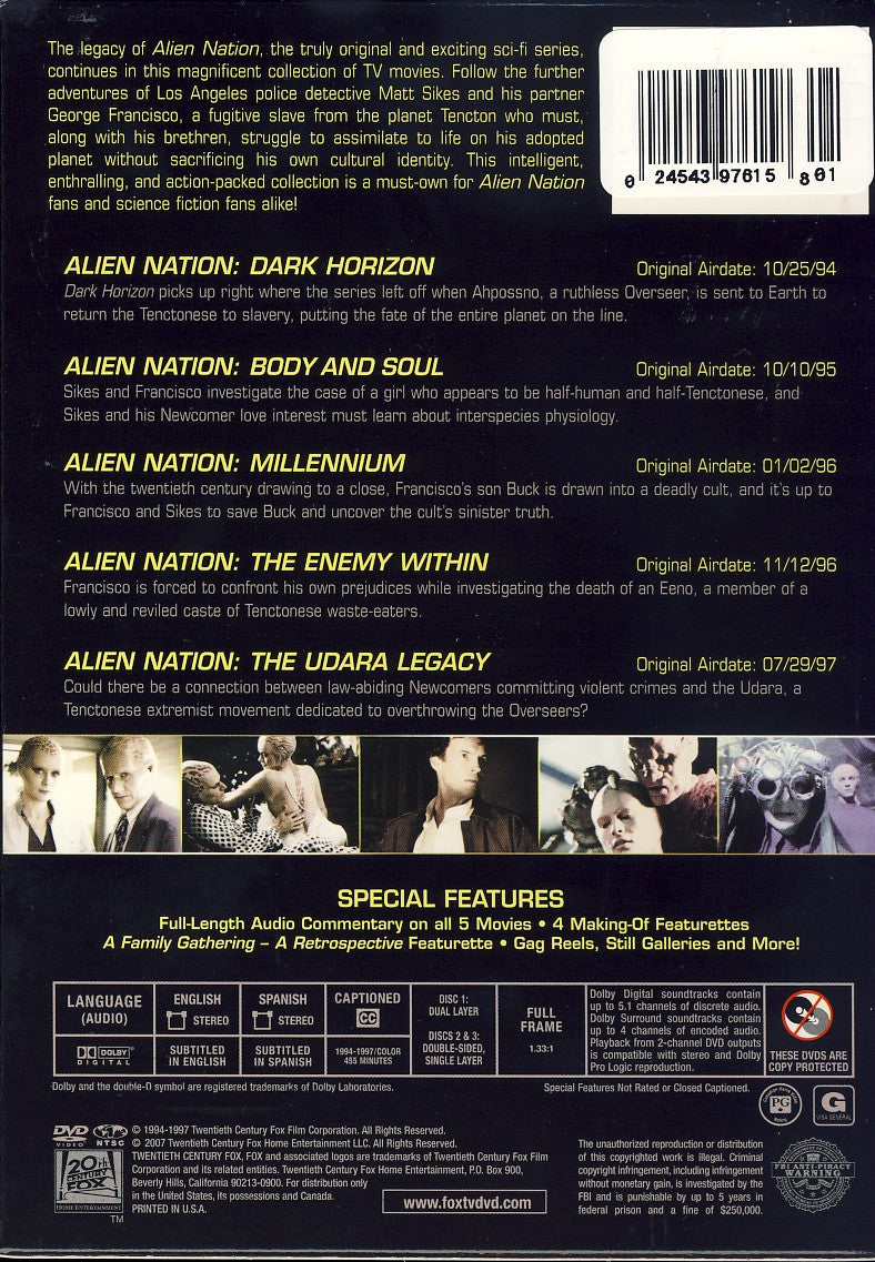 Alien Nation - Ultimate Movie Collection (Boxset) on DVD Movie