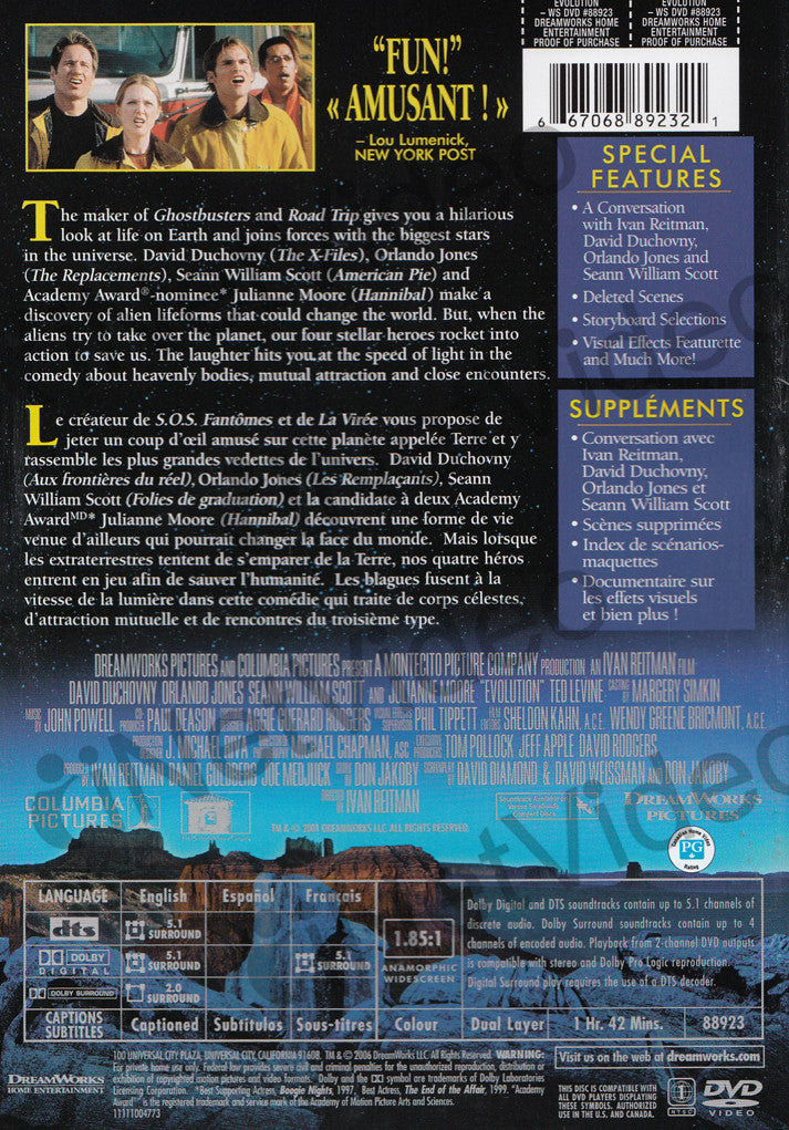 Evolution (Widescreen) (Bilingual) on DVD Movie