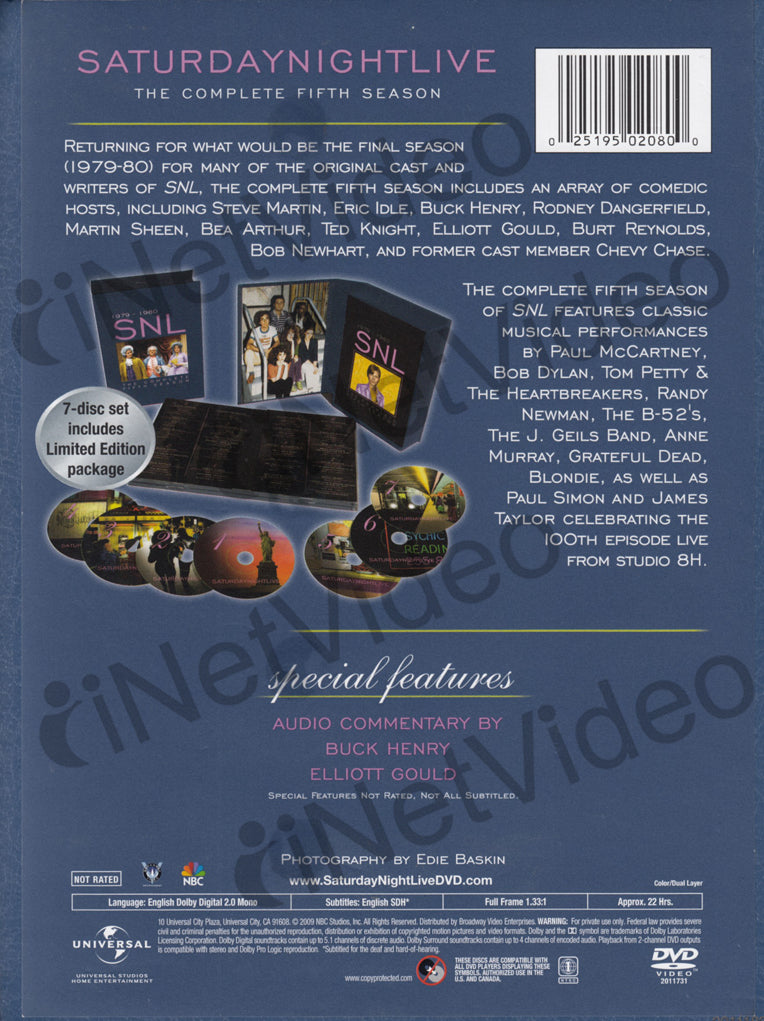 Saturday Night Live: Season 5 (Boxset) on DVD Movie