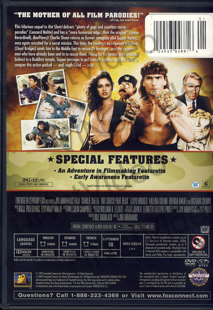 Hot Shots!: Part Deux on DVD Movie