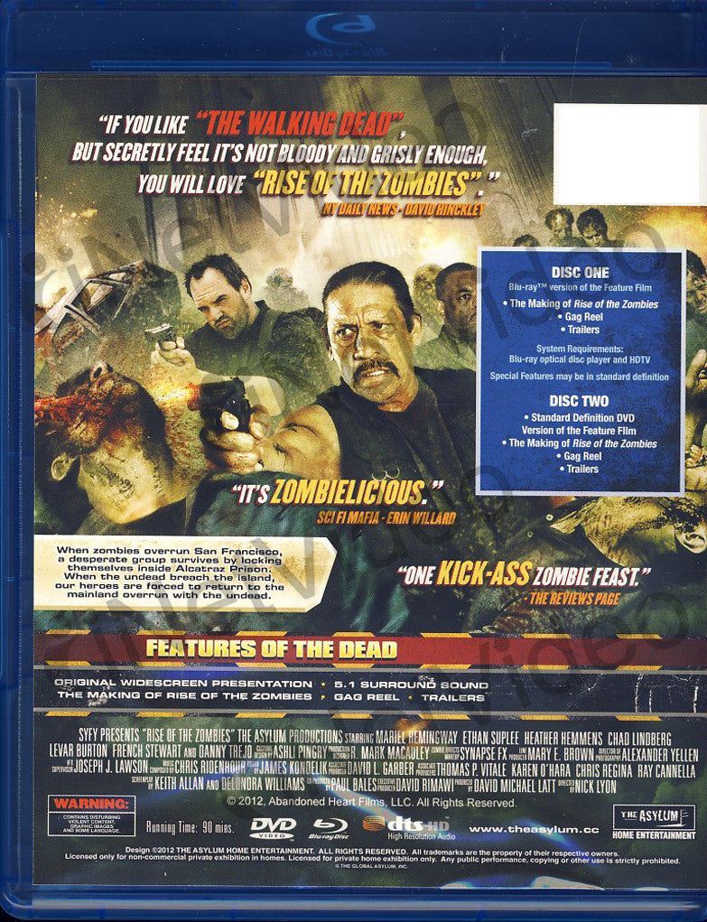 Rise of the Zombies (Blu-ray+DVD)(Blu-ray) on BLU-RAY Movie