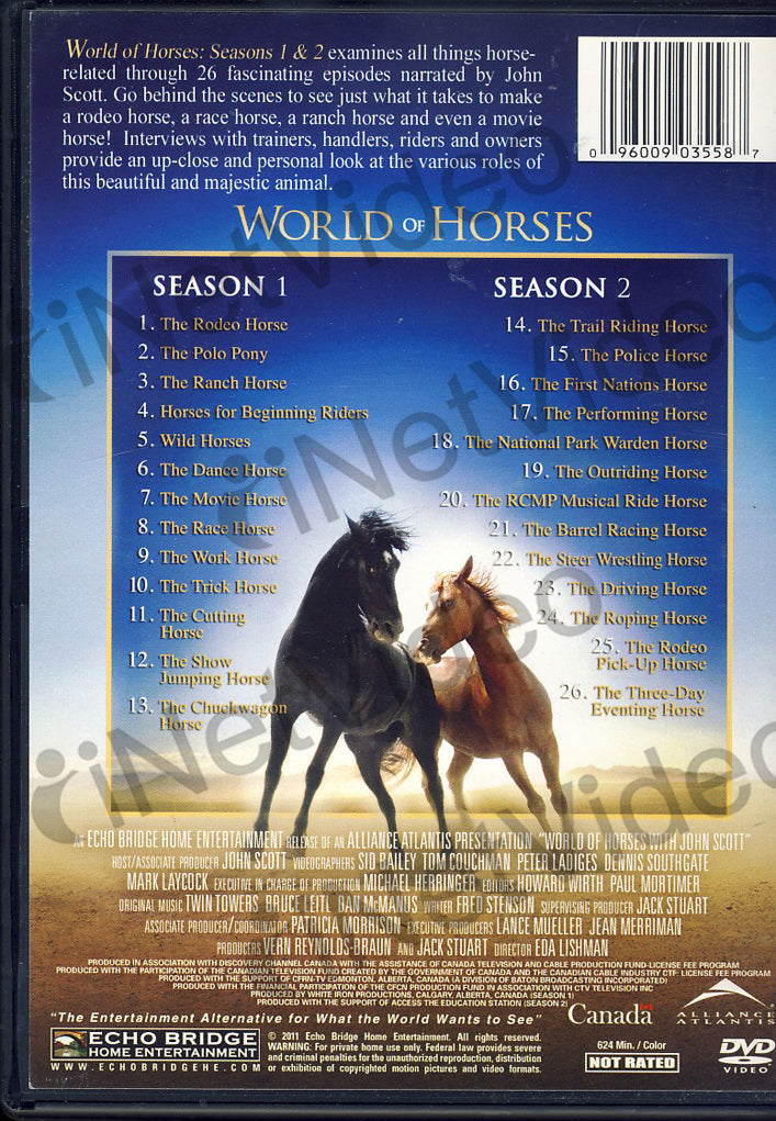 World of Horses: Season 1 & 2 (Discovery Channel) on DVD Movie