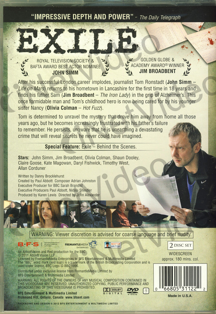 Exile (Boxset) on DVD Movie