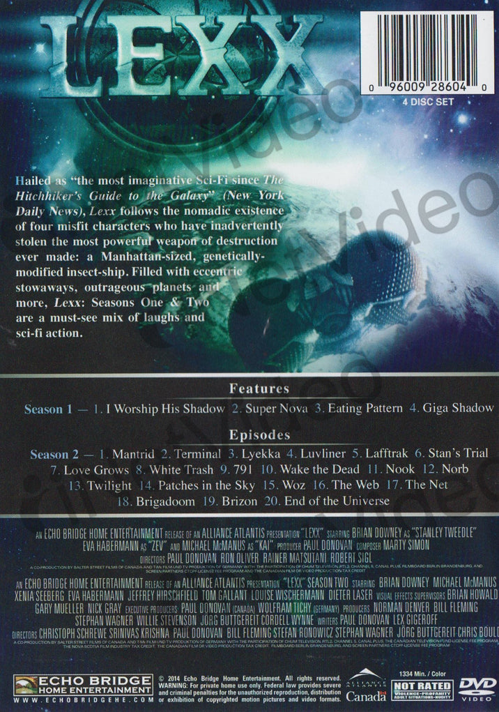 Lexx - Seasons 1 And 2 on DVD Movie