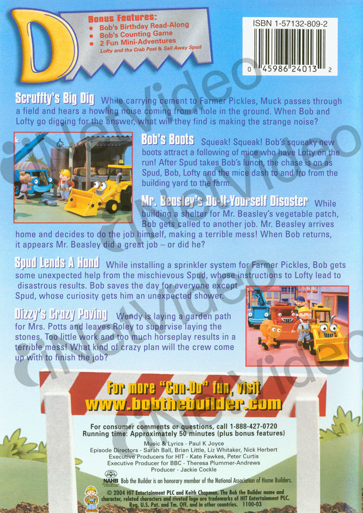 Bob The Builder - Dig Lift Haul on DVD Movie