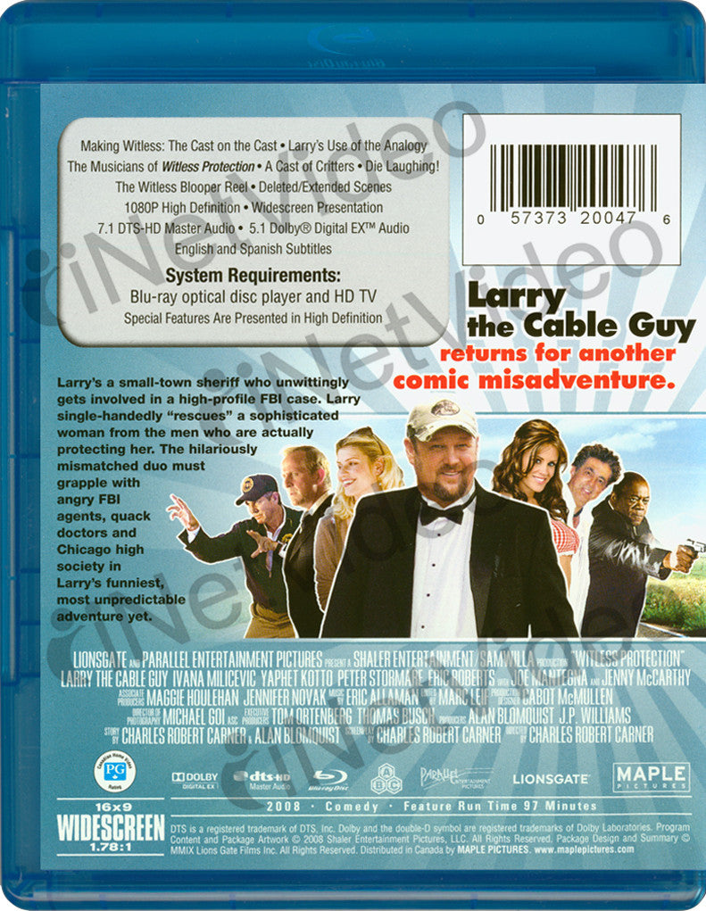 Witless Protection (Blu-ray) (MAPLE) on BLU-RAY Movie