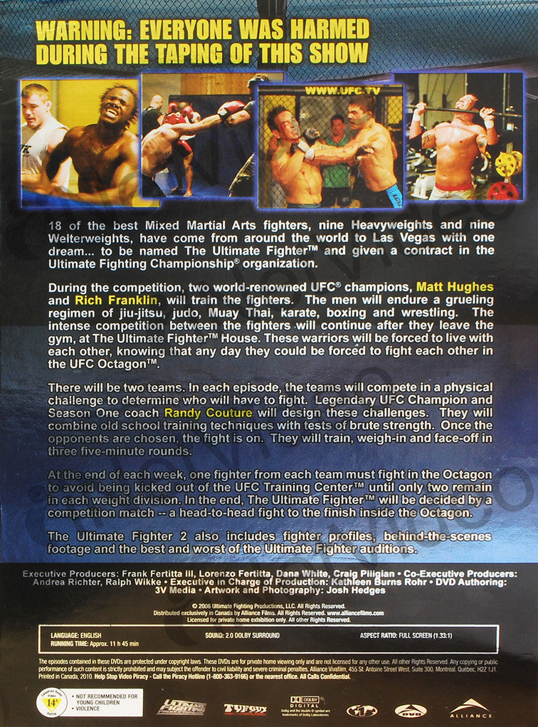 The Ultimate Fighter: Season 2- Uncut (CA Version) (Boxset) on DVD Movie