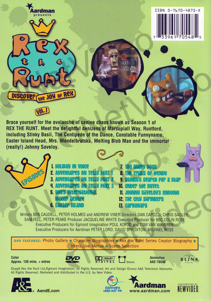 Rex The Runt - Discover the Joy of Rex (Vol. 1) on DVD Movie