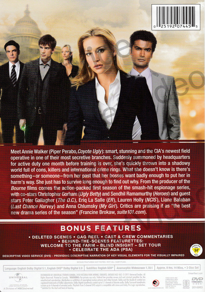 Covert Affairs - Season 1 on DVD Movie