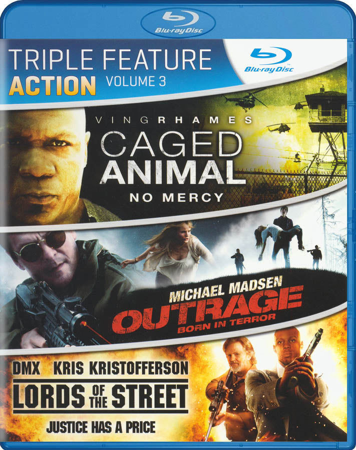 Triple Feature : Action - Vol. 3 (Caged Animal, Outrage, Lords Of The ...