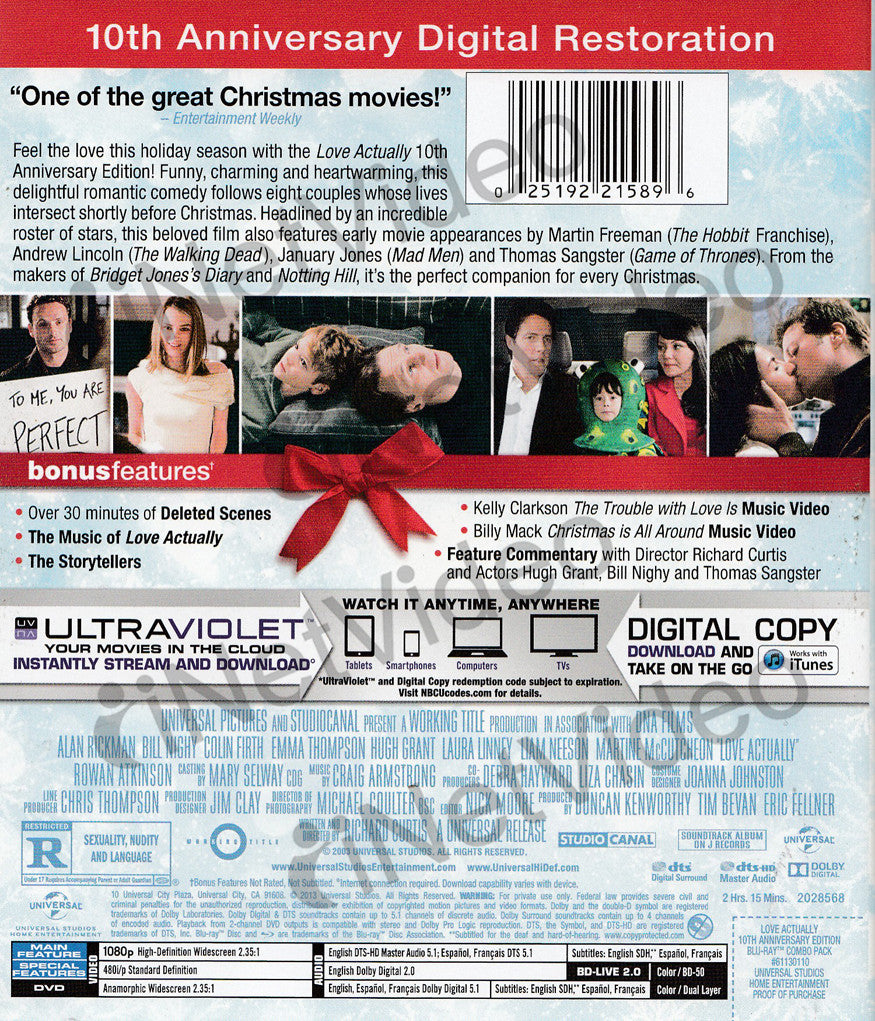 Love Actually Blu Ray