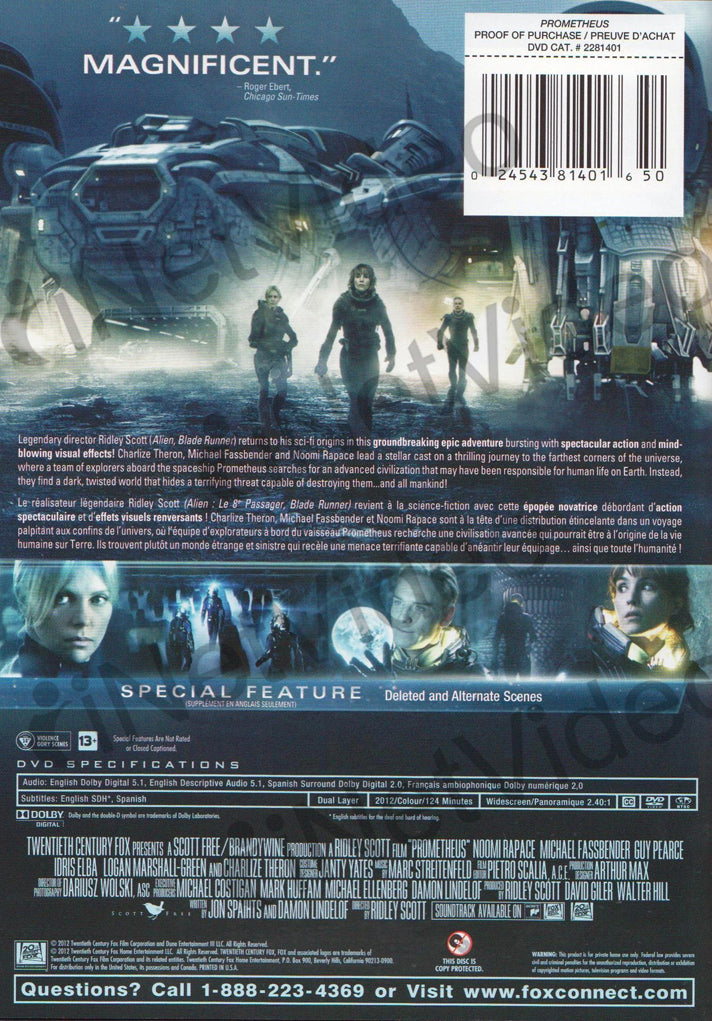 Prometheus Dvd Cover