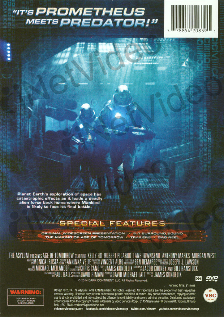 Age of Tomorrow (VSC) on DVD Movie