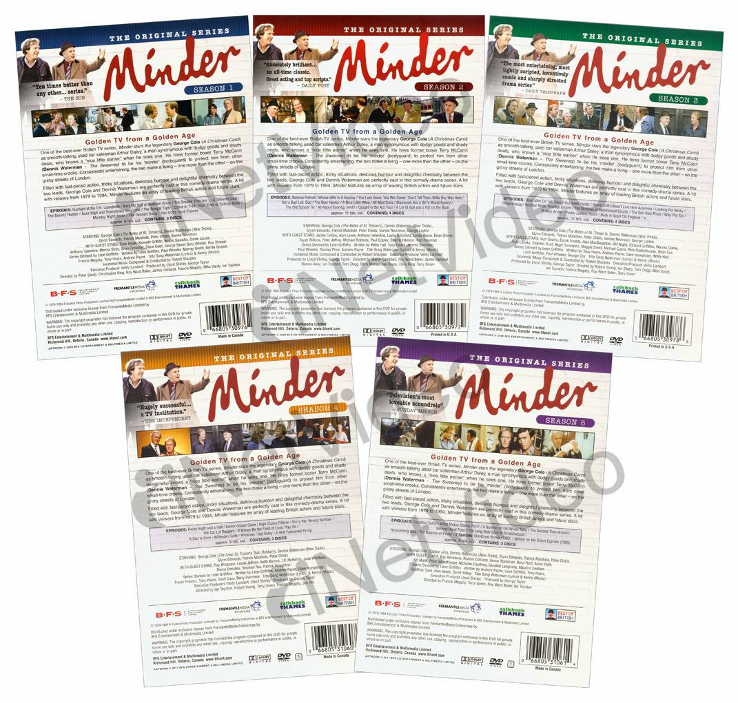 Minder (The Original Series Season 1 - 5) (Boxset) on DVD Movie
