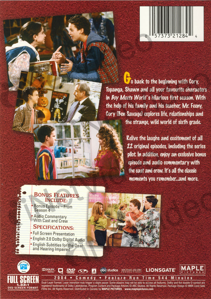 Boy Meets World Season 4 Dvd