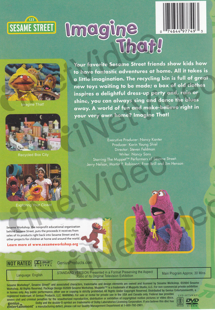 Sesame Street Imagine That Dvd