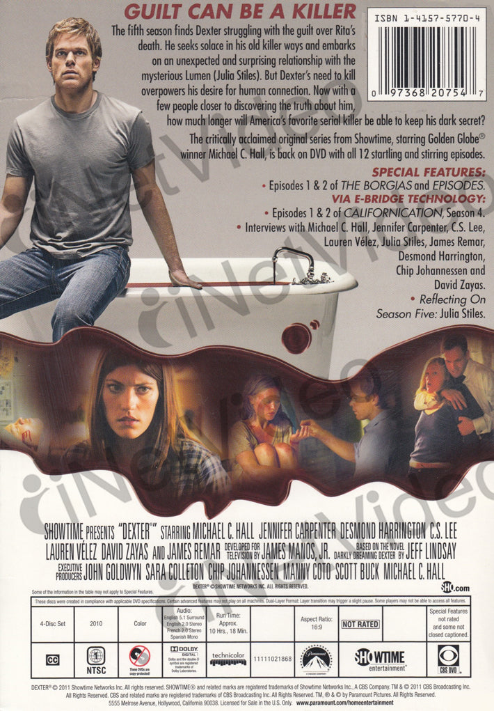 Dexter Season 5 Dvd Cover