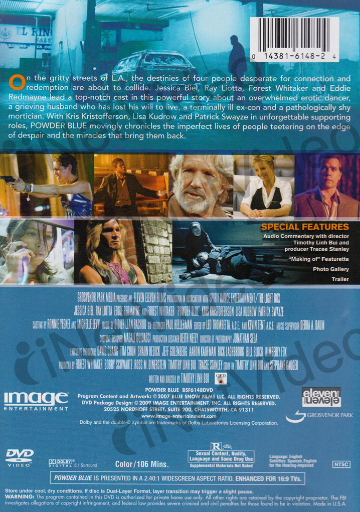Powder Blue on DVD Movie