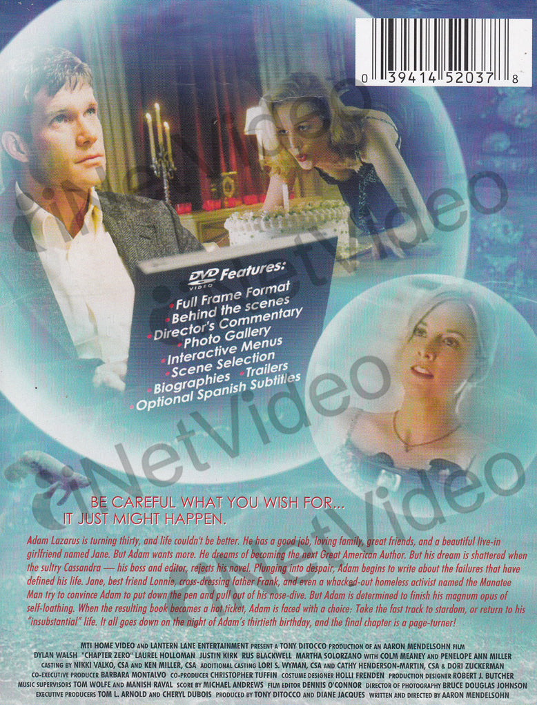 Chapter Zero on DVD Movie