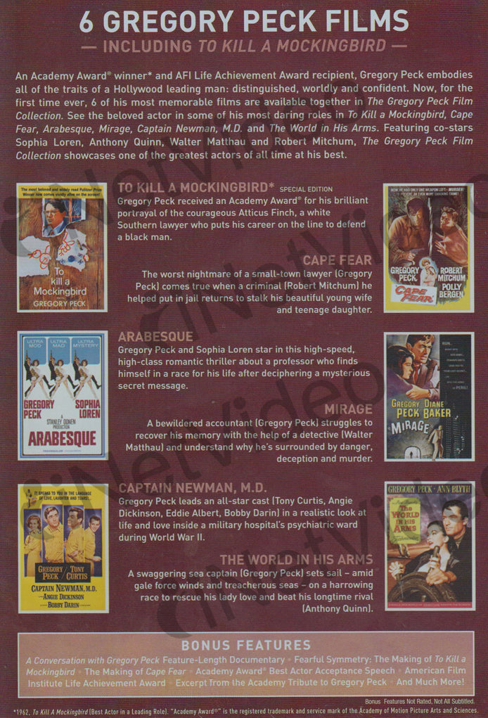 The Gregory Peck Film Collection (To Kill a Mockingbird ...... The ...