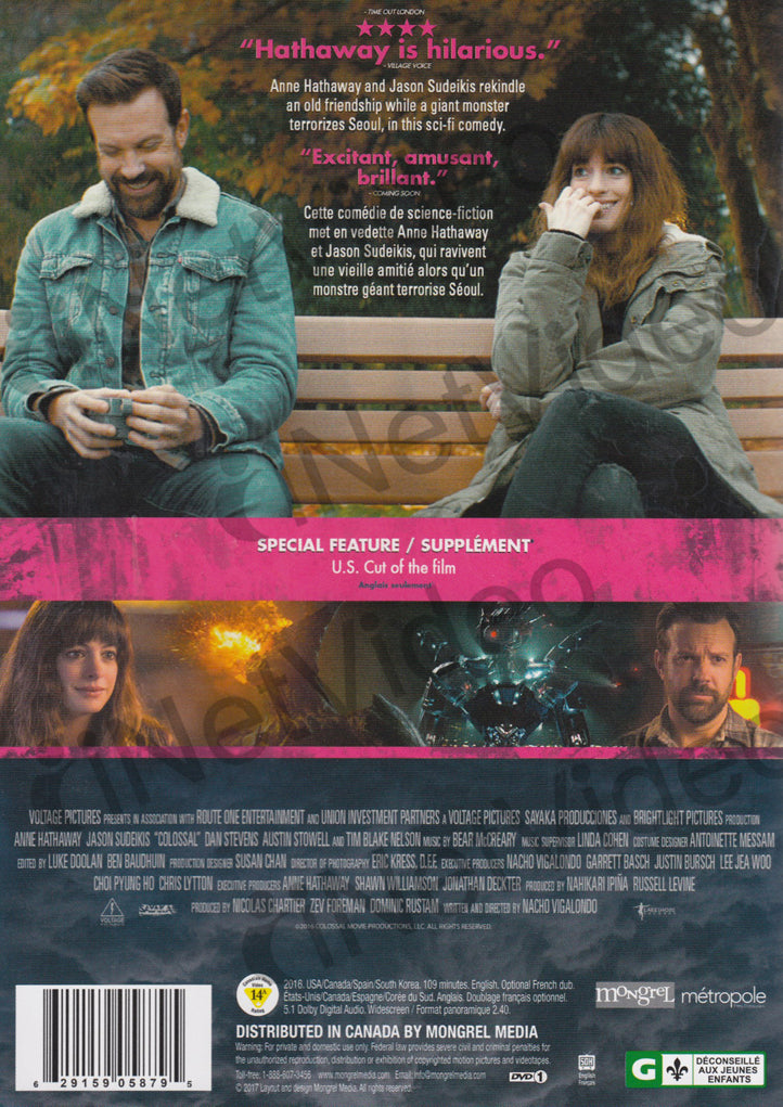 Colossal on DVD Movie