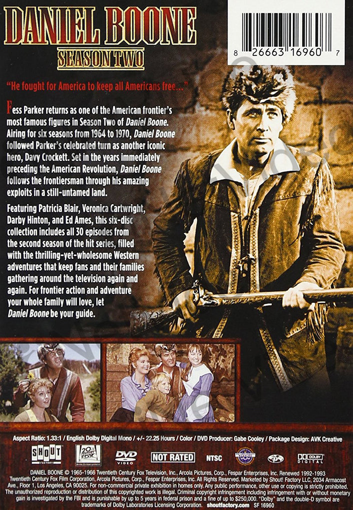 Daniel Boone - Season Two (Collector s Edition) (Keepcase) on DVD Movie