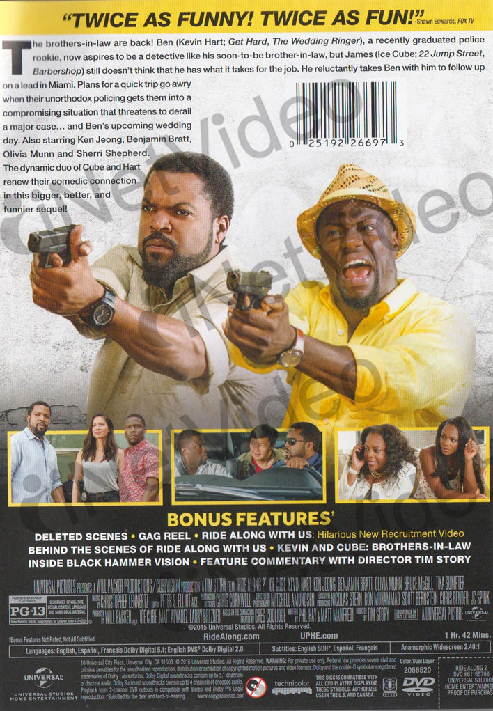 Ride Along 2 on DVD Movie