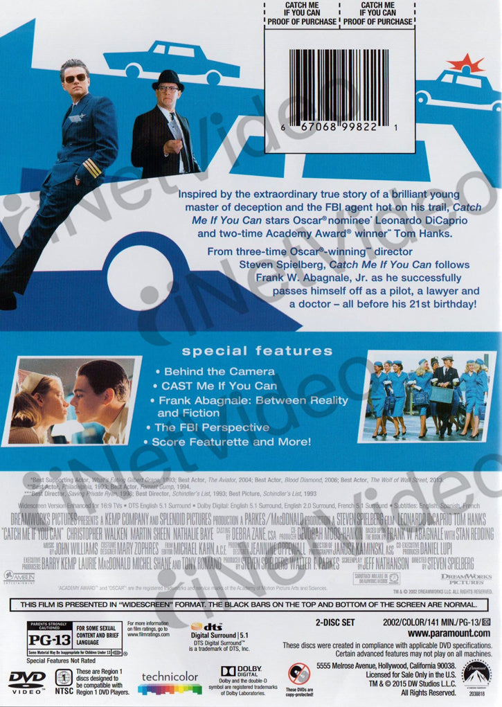 Catch Me If You Can Dvd Cover