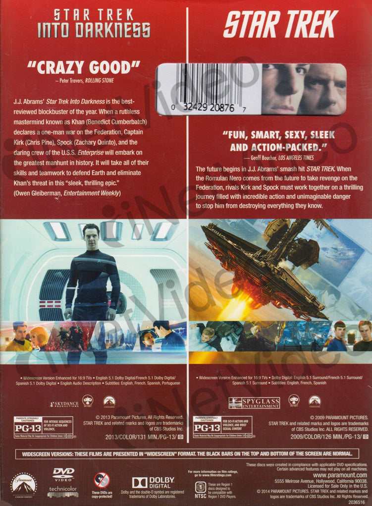 Star Trek Double Feature (Star Trek Into Darkness / Star Trek) (Boxset ...