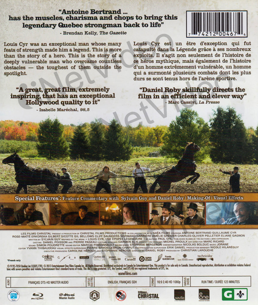 Louis Cyr - L homme le plus fort du monde (Blu-ray) (Bilingual) on BLU ...