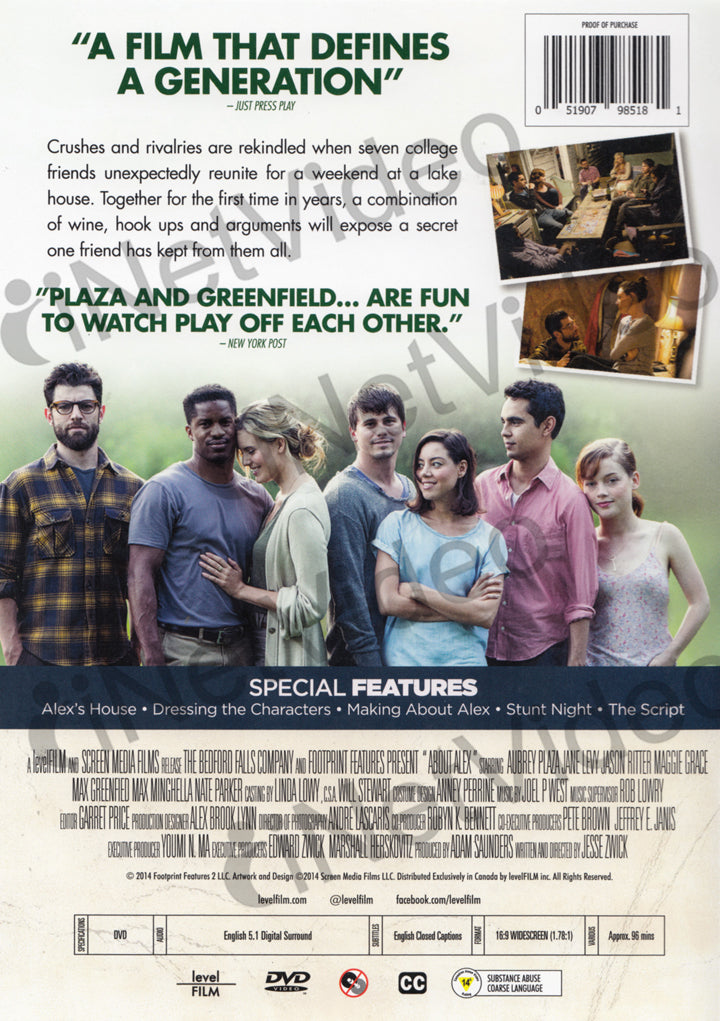 About Alex on DVD Movie