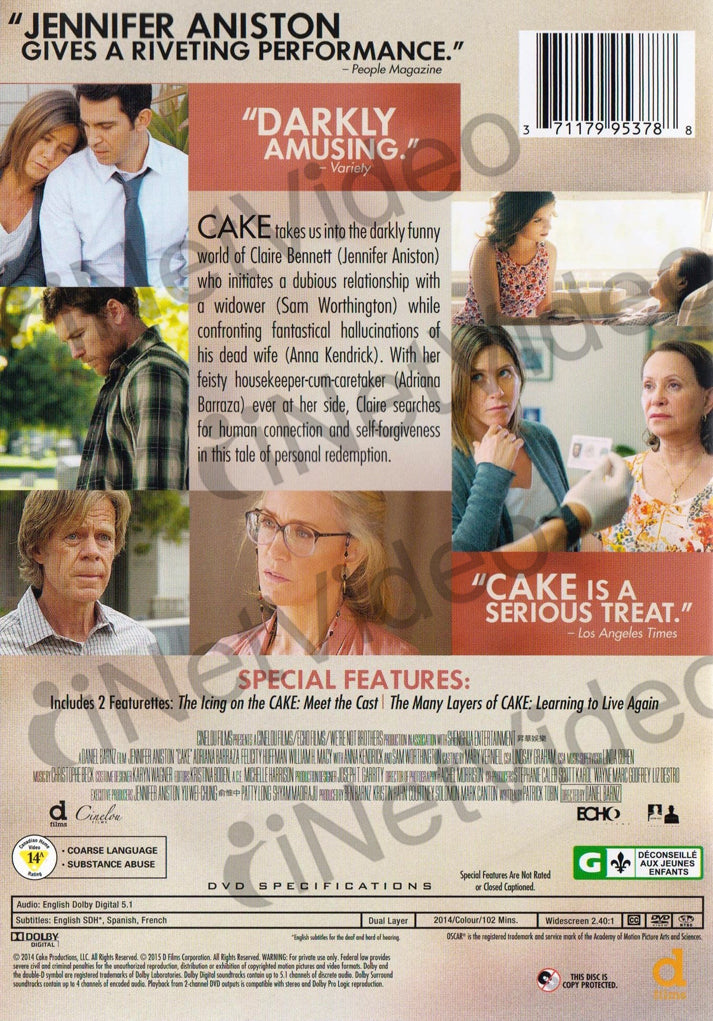 Cake on DVD Movie