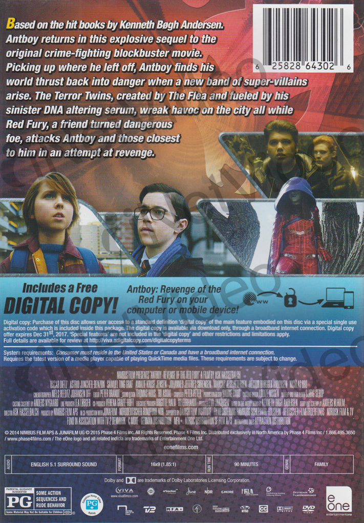Antboy - Revenge of the Red Fury on DVD Movie