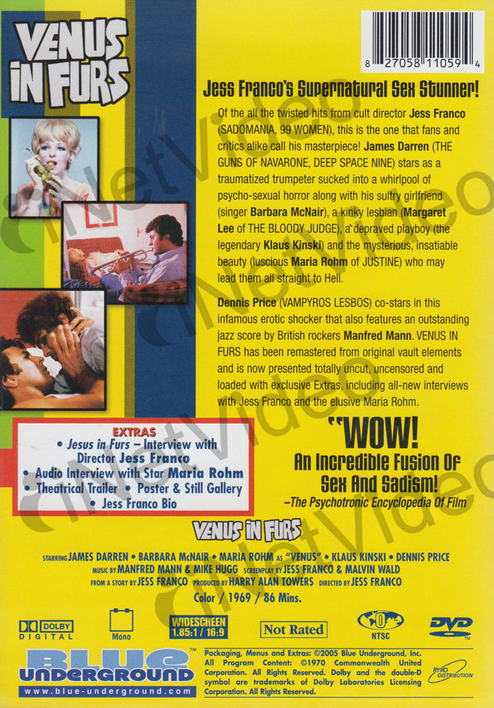 Venus In Furs on DVD Movie