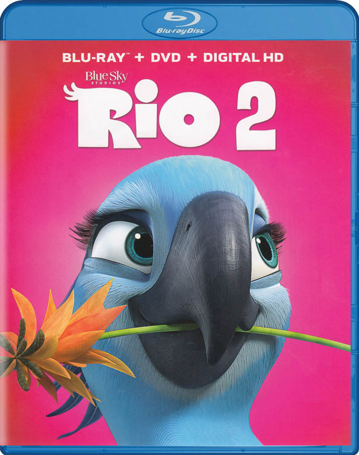 Rio 2 Blu Ray Cover Rio 2 (Blu Ray + DVD + Digital HD, 2014)