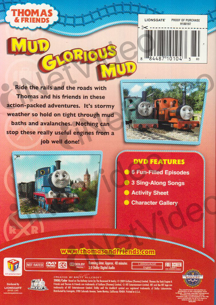 Thomas & Friends - Mud Glorious Mud on DVD Movie