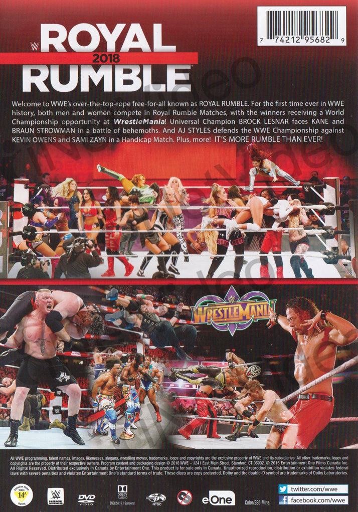 Royal Rumble (2018) (WWE) on DVD Movie