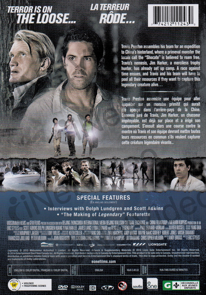 Legendary (Bilingual) on DVD Movie