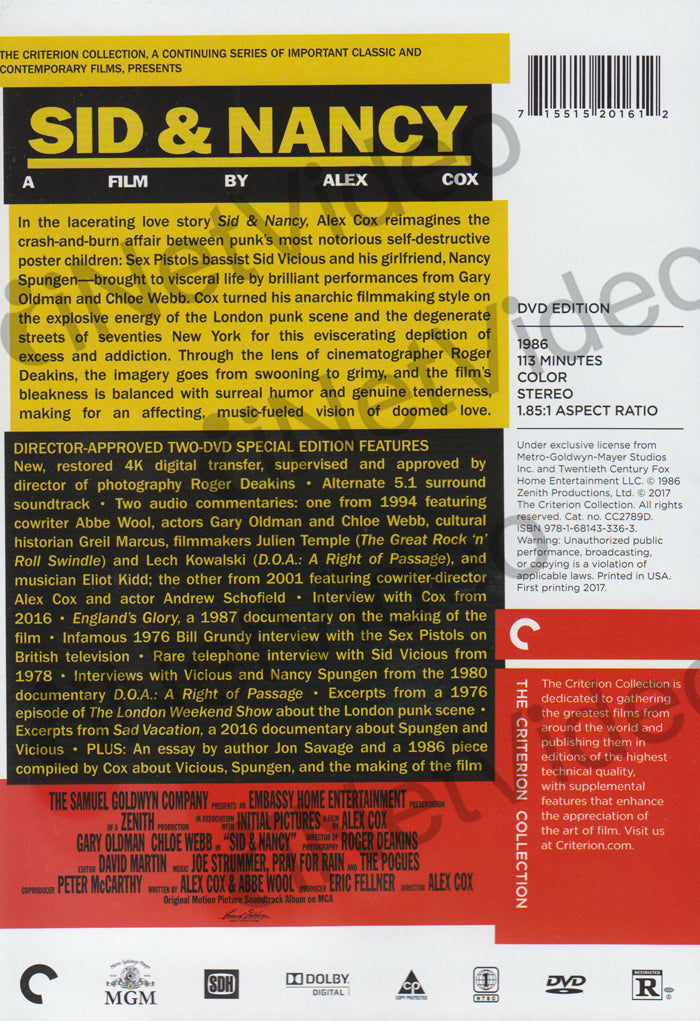 Sid And Nancy Dvd Covers