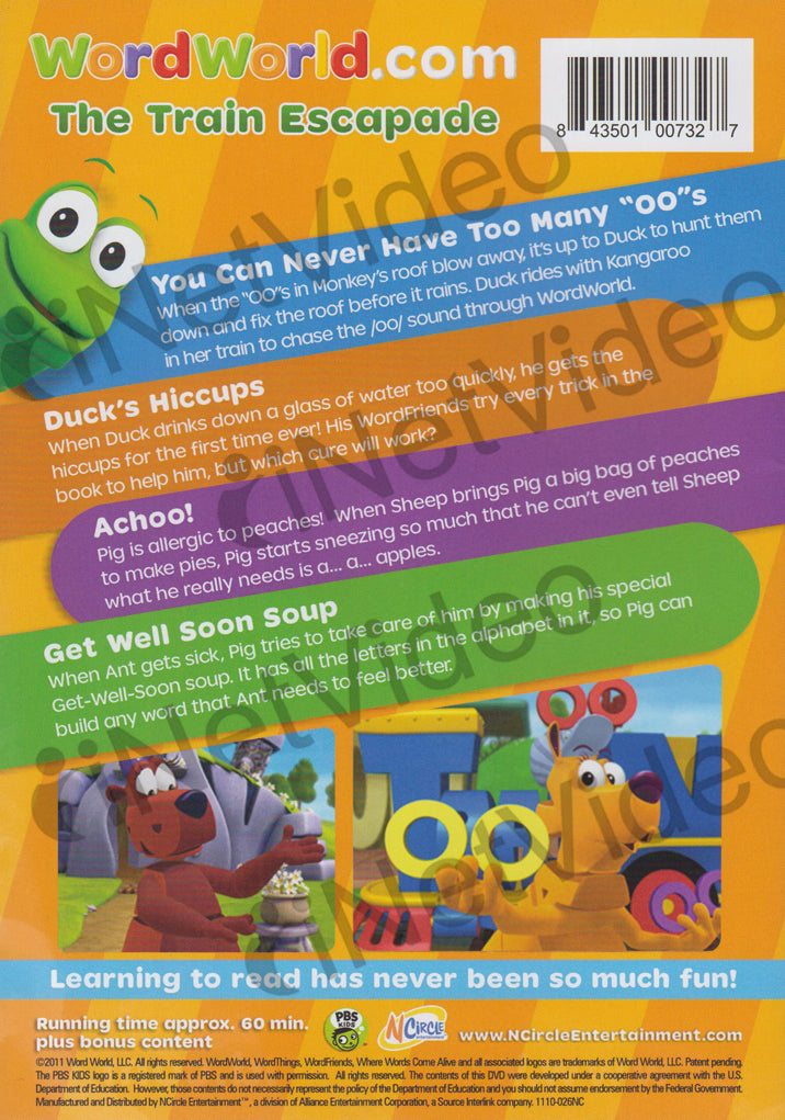 Word World: The Train Escapade on DVD Movie