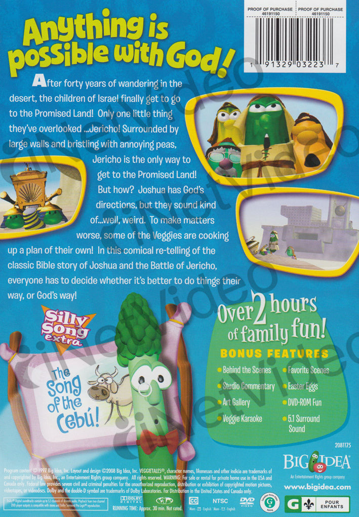 VeggieTales: Josh and The Big Wall on DVD Movie