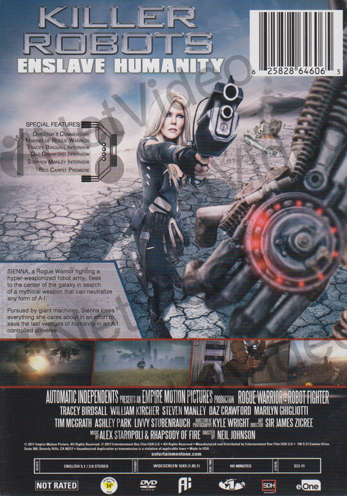 Rogue Warrior : Robot Fighter on DVD Movie