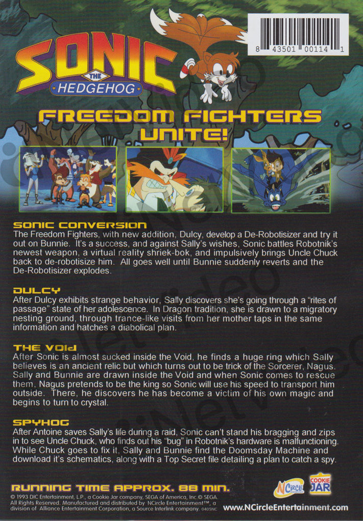 Sonic the Hedgehog: Freedom Fighters Unite on DVD Movie