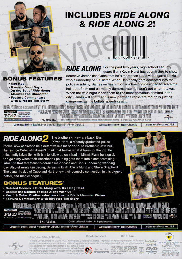 Ride Along / Ride Along 2 (2-Movie Collection) on DVD Movie