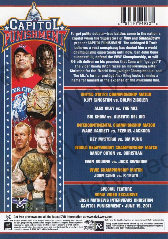 Capitol Punishment (WWE) on DVD Movie