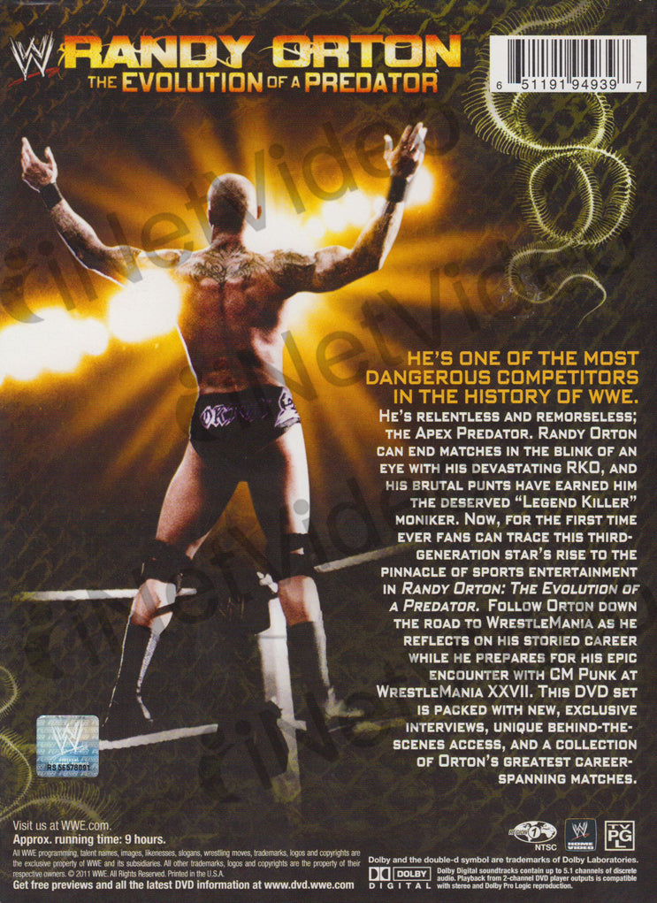 Randy Orton - The Evolution Of A Predator (WWE) (Boxset) on DVD Movie