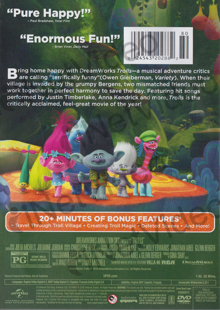 Trolls on DVD Movie