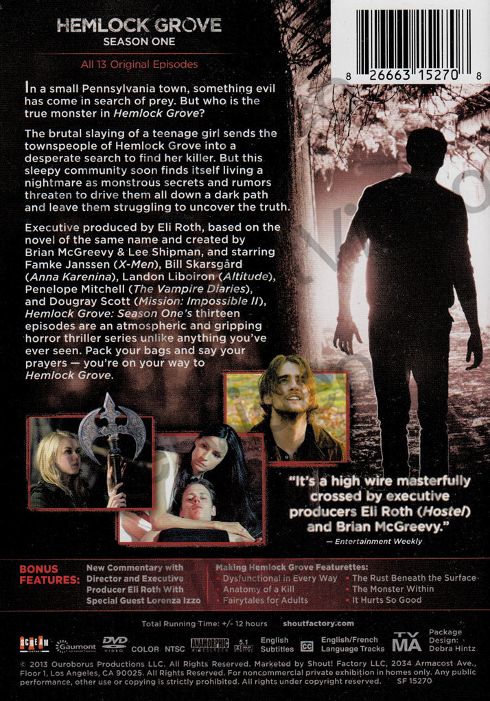 Hemlock Grove: The Complete Season 1 on DVD Movie