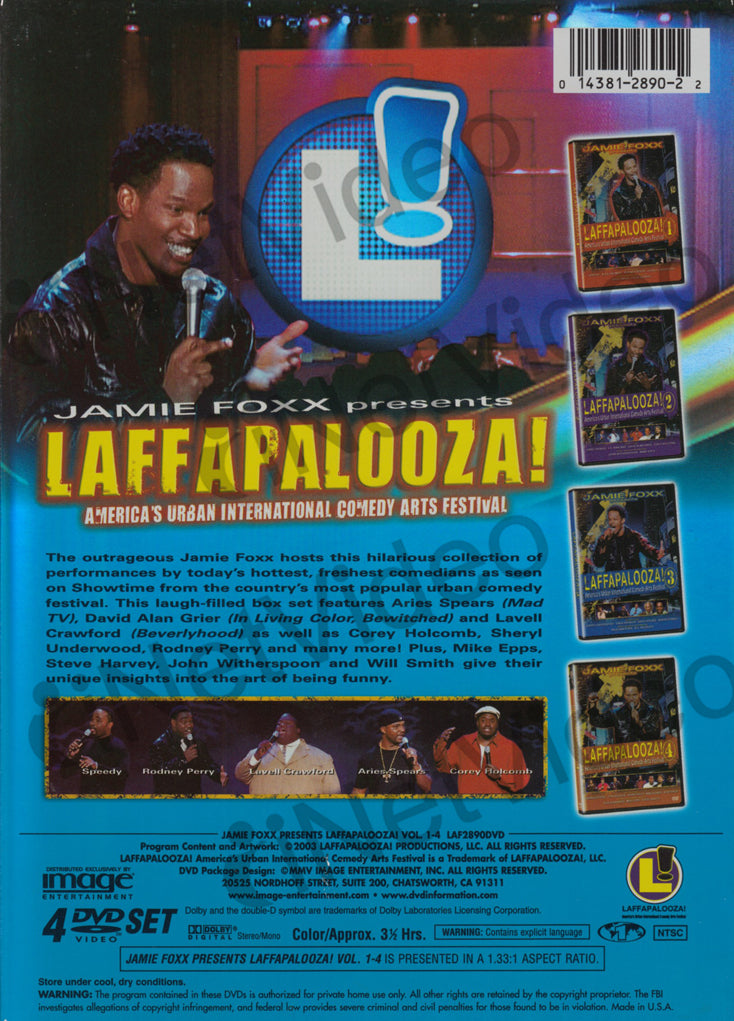 Laffapalooza (Jamie Foxx ) (4-DVD Set) (Boxset) on DVD Movie